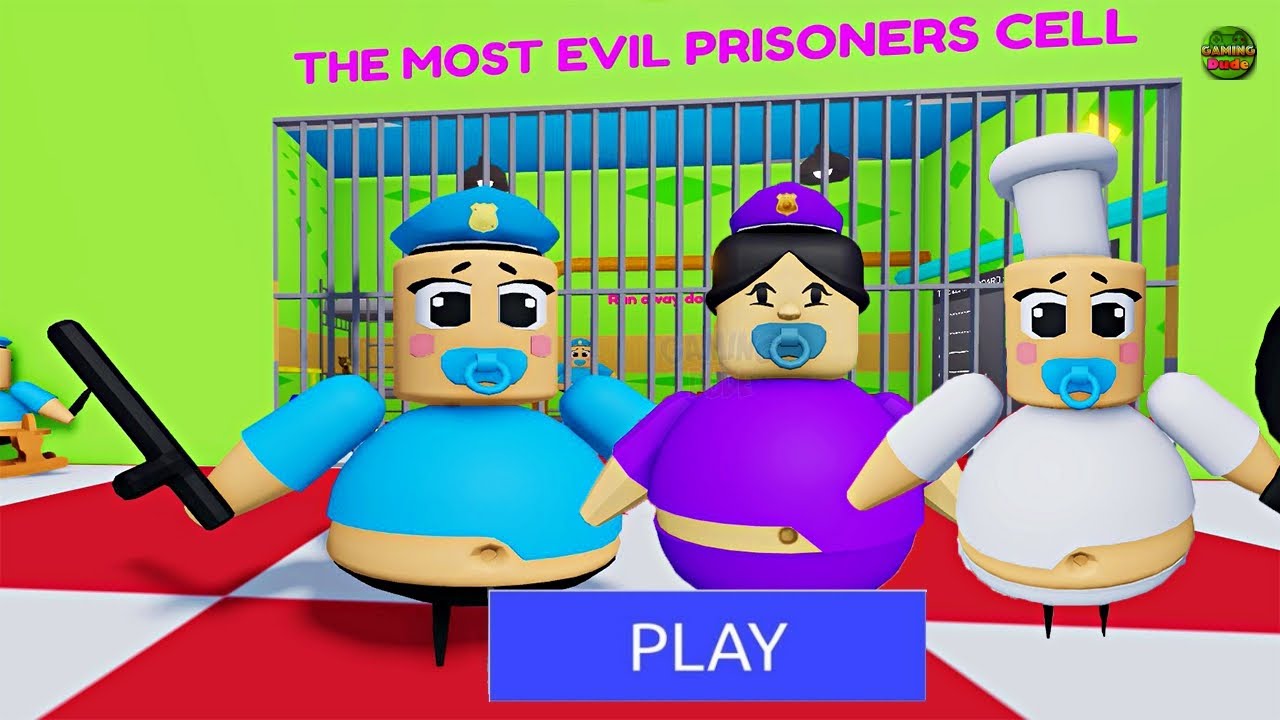 Playing As Everyone in Baby Barry's Prison Run MORPHS - Baby Gary, Baby ...