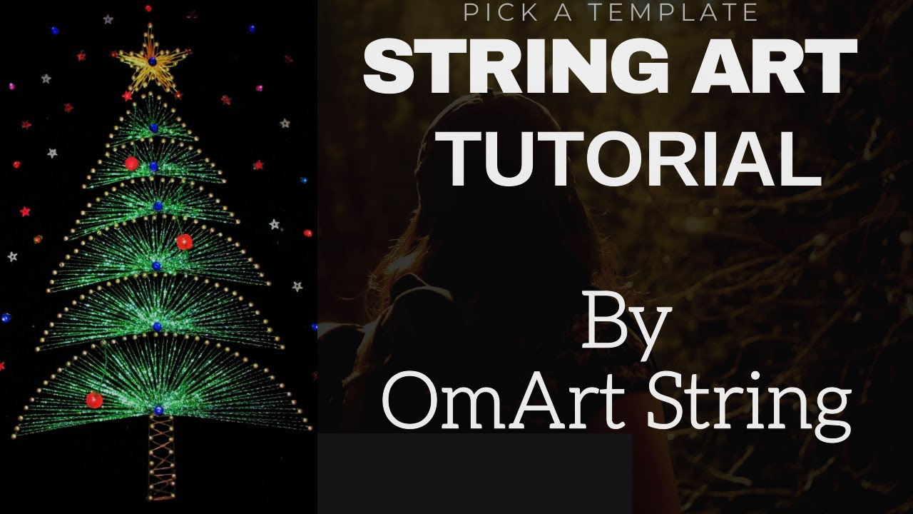 String Art / How To Make Christmas Tree/EASY STRING ART/DIY - YouTube