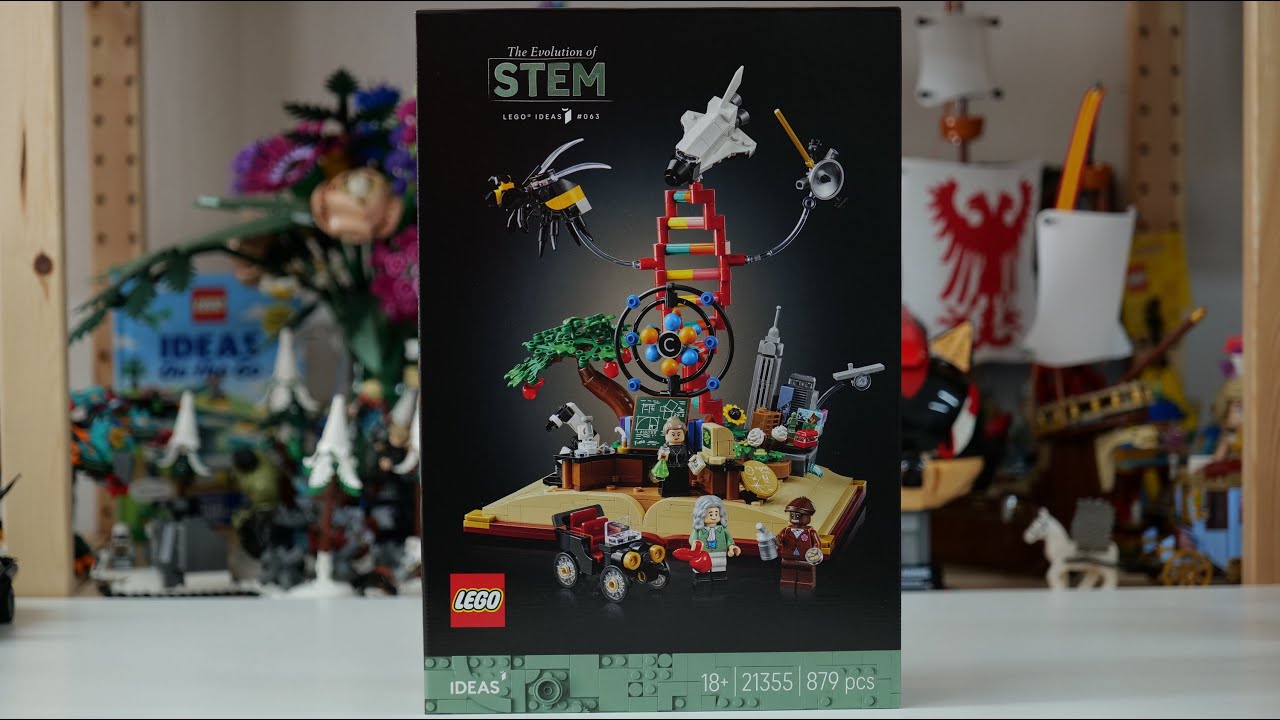 LEGO Ideas 21355 The Evolution of STEM - LEGO Speed Build Review - YouTube