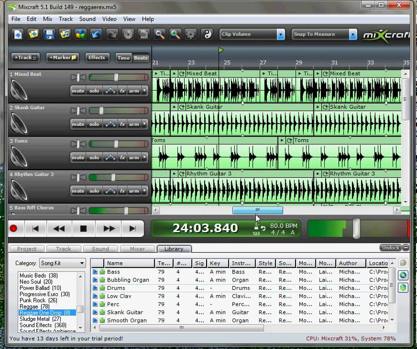 reggaerex mixcraft loops.avi - YouTube