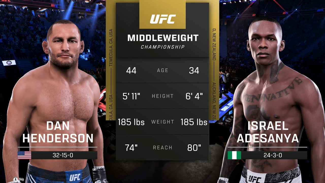 Dan Henderson vs. Israel Adesanya Full Fight - UFC 5 Fight Night - YouTube