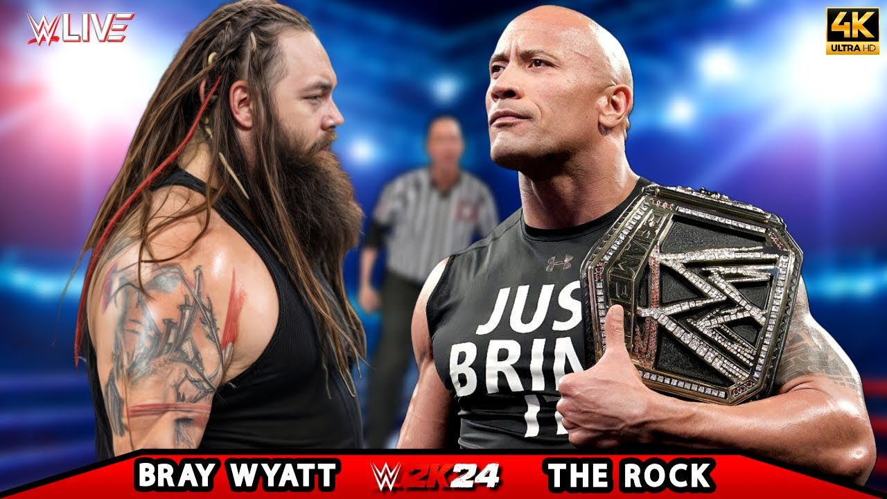 Bray Wyatt v.s The Rock | No Holds Barred Match | HELL IN CELL 2024 | WWE Nov 30,2024 - YouTube