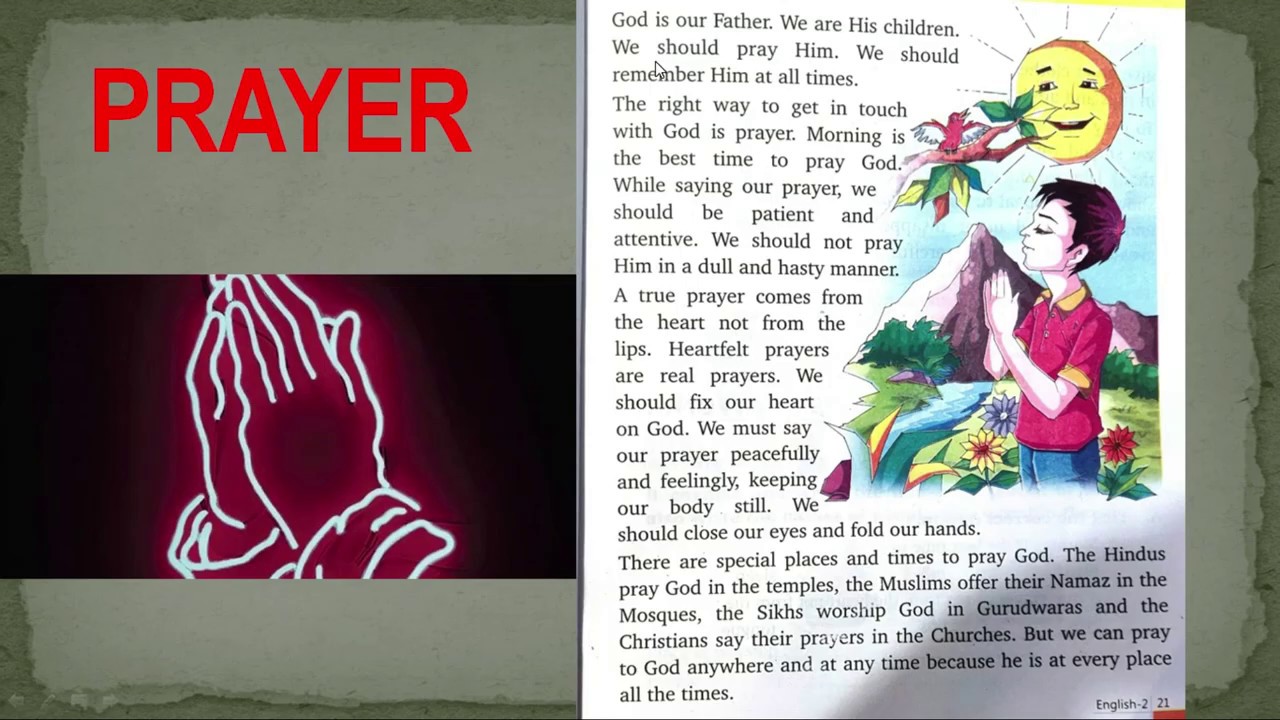Chapter- Prayer (grade-2) English - YouTube