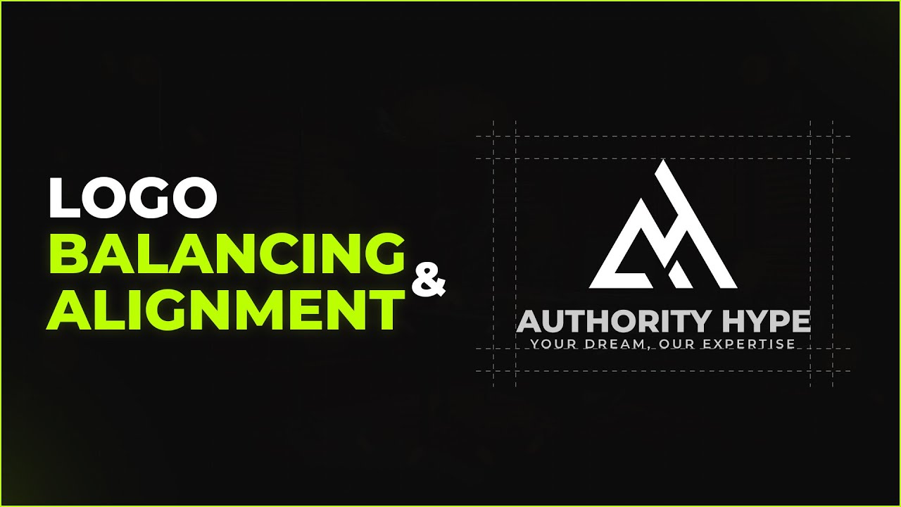 How to Balance And Align a Logo - YouTube