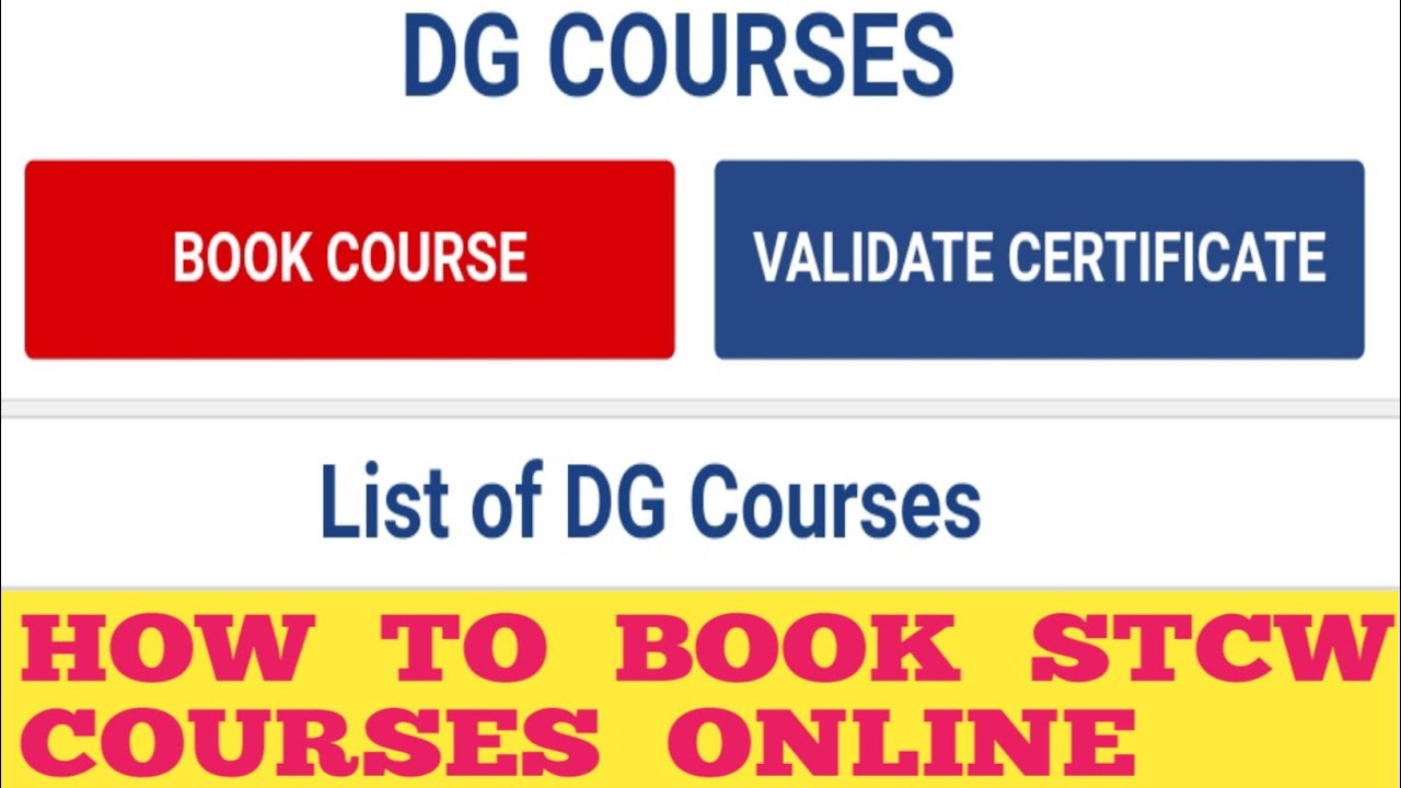 How to Book STCW course Online|STCW Courses Booking online in 2024 ...