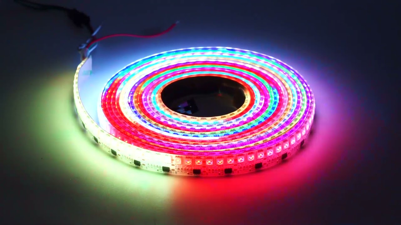 BTF-LIGHTING: WS2811 DC12V 5m 16.4ft 144LEDs/m IP65 Black PCB ...