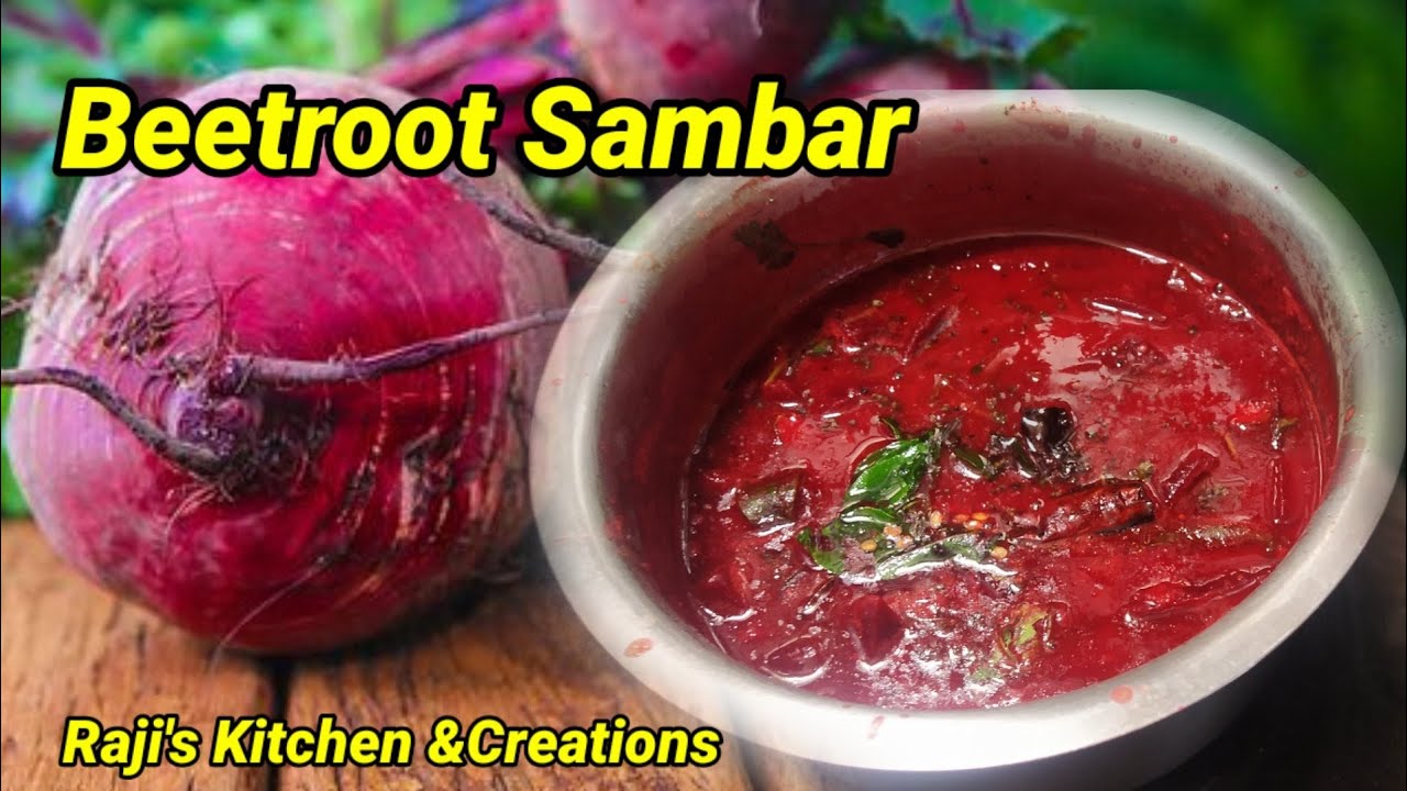 Beetroot Sambar Recipe/Beetroot Huli - YouTube