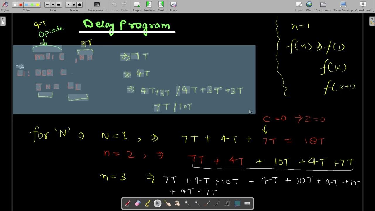 l26microprocessor 8085 delay program - YouTube