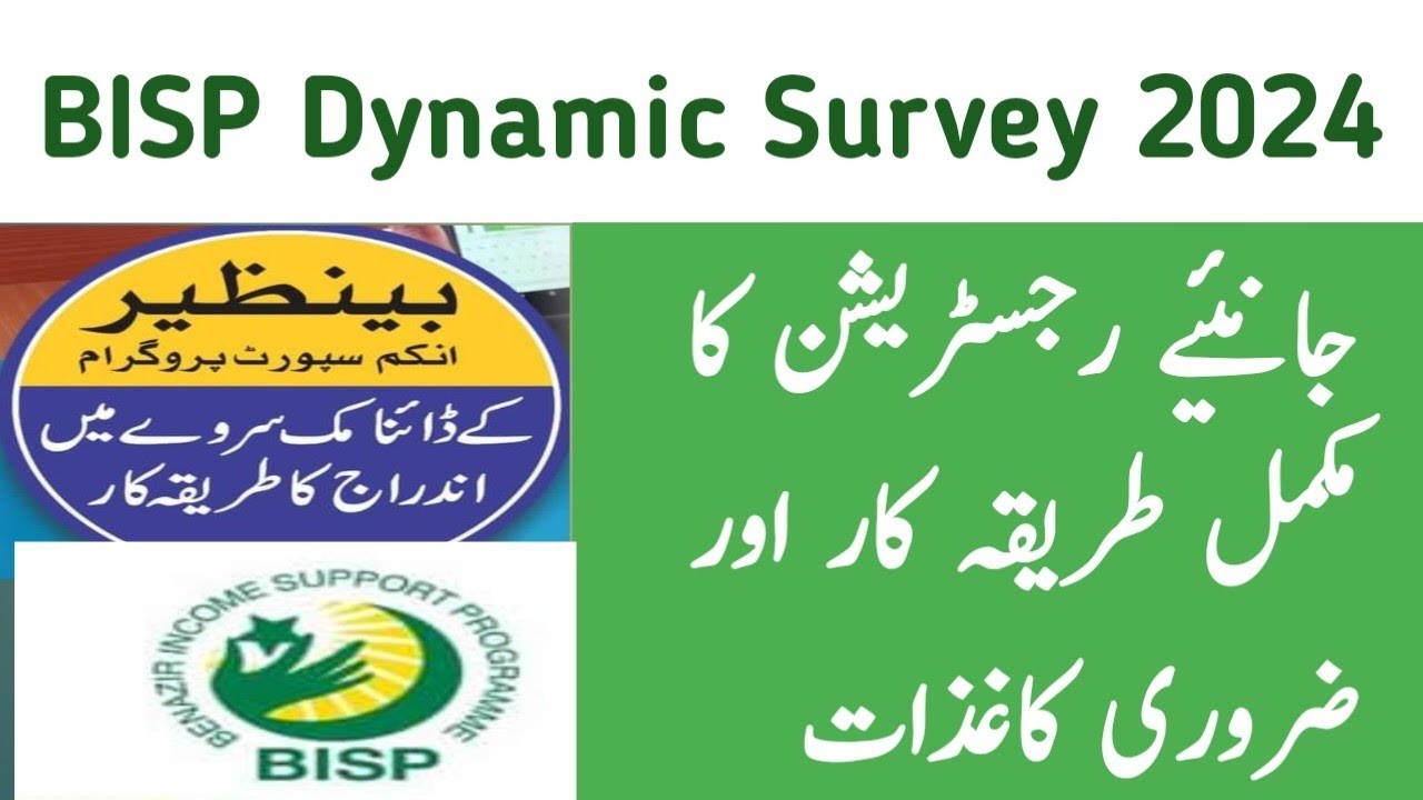 How to apply BISP Dynamic Survey registration 2024 | How to check BISP ...