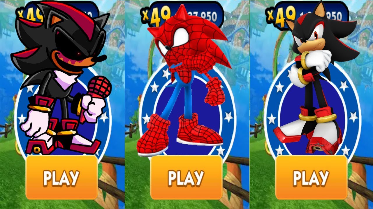 Sonic Dash - Shadow.EXE vs Spiderhog Sonic Run vs Shadow vs All Bosses ...