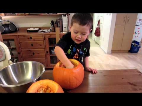 Pumpkin makes Lucas gag