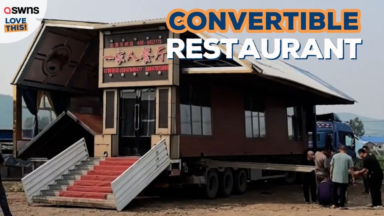 This lorry transforms into a full-sized restaurant 🚚🍴 | LOVE THIS ...