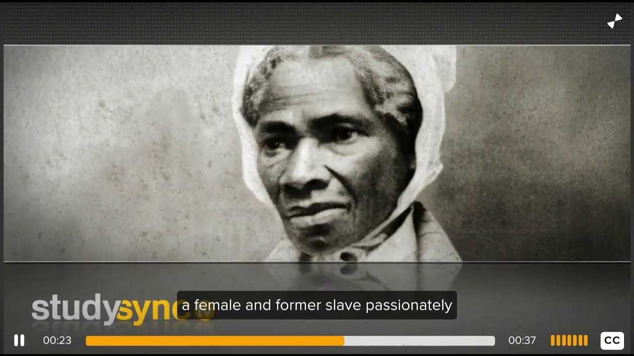 StudySync - Intro - Speech to the Ohio Women’s Conference: Ain't I a Woman? - YouTube