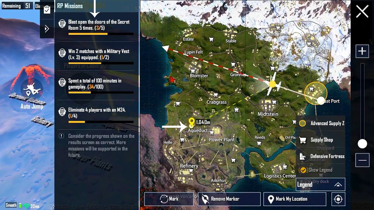 Blast Open The Door Of The Secret Room 5 Times Week 2 RP Mission PUBG ...