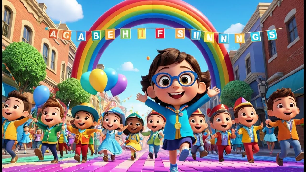 Rainbow ABC Parade – Sing Along! | Colorful Alphabet Song | Learn ...