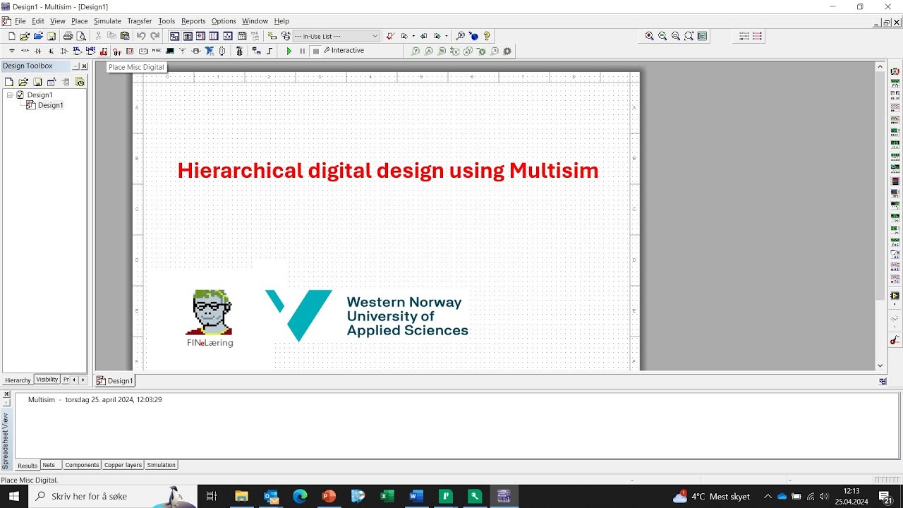 Multisim IV - Creating an hierarchical block - YouTube