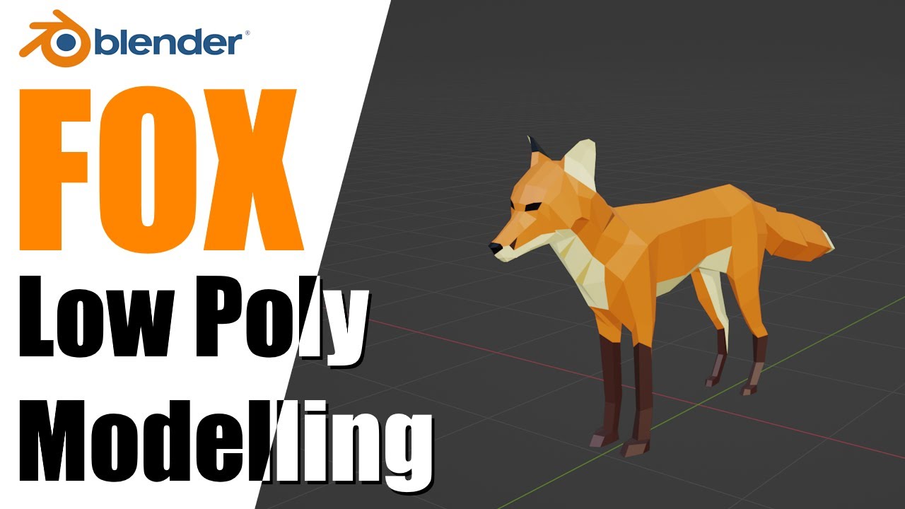 Blender Low Poly Modeling Fox - YouTube