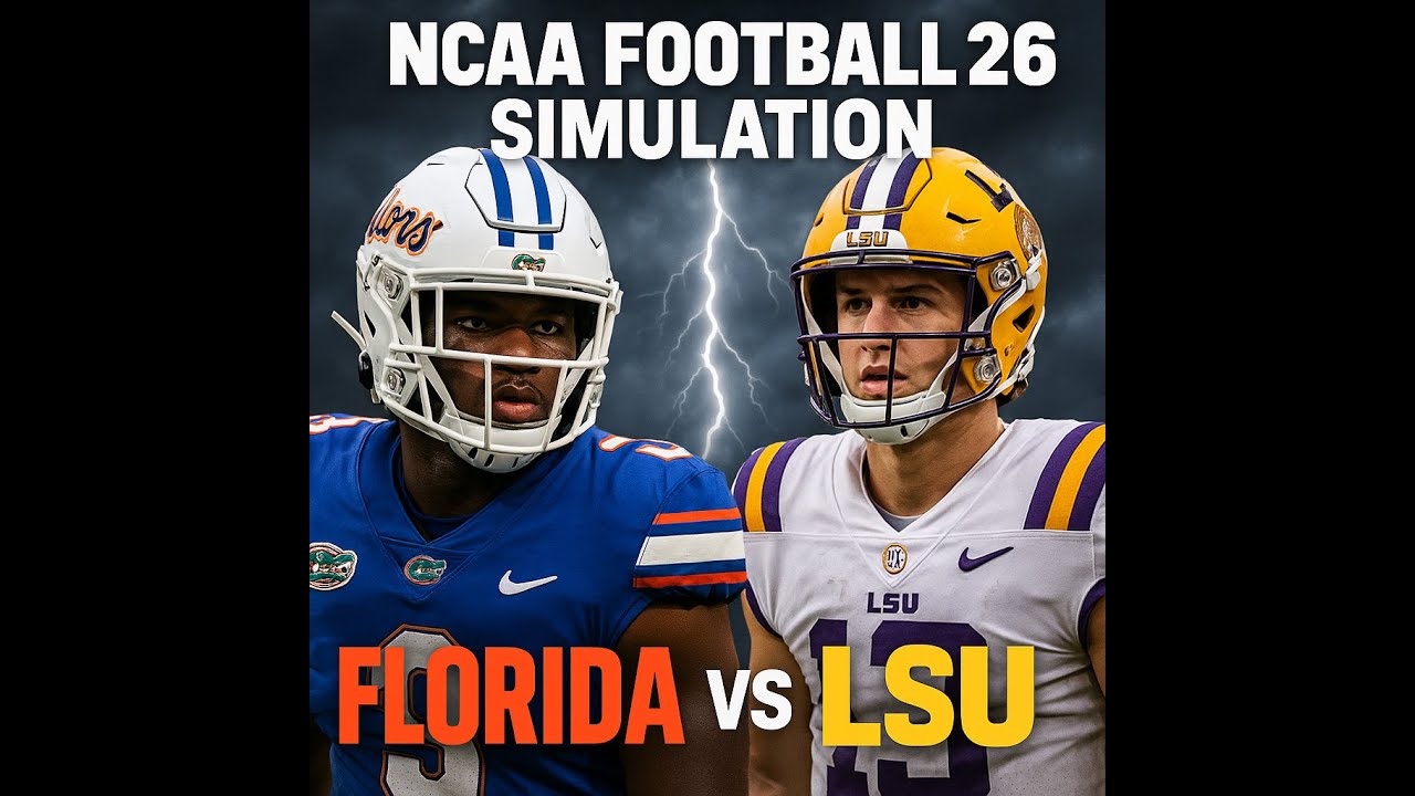 Florida Gators vs LSU Tigers | NCAA Football 26 Simulation | Full Game ...