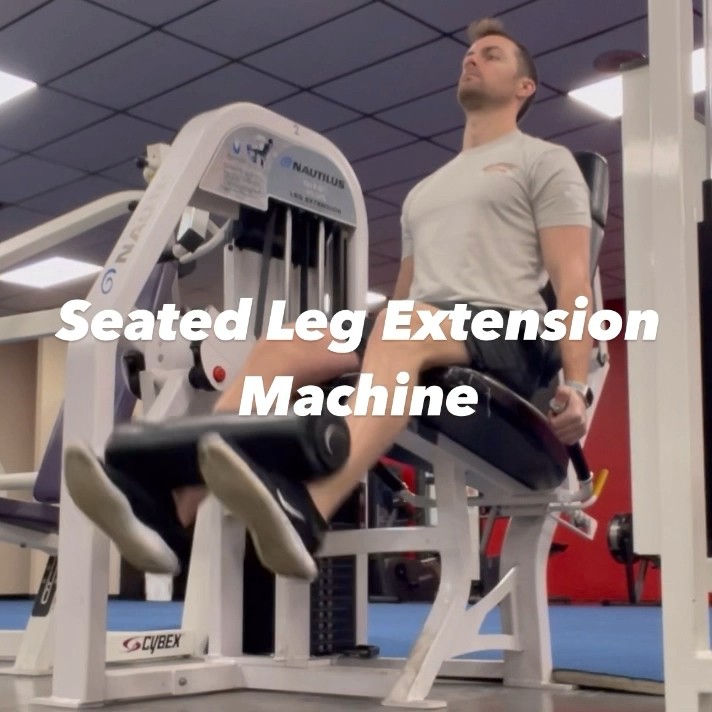 Seated Leg Extension Machine #trainlikethepros - YouTube