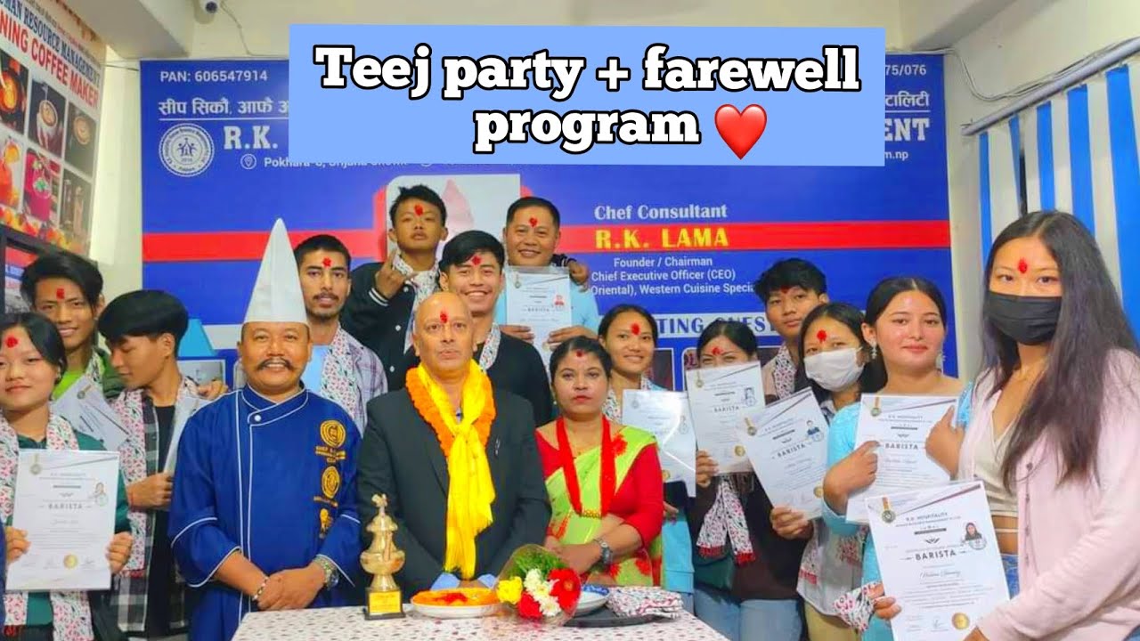 Certificate distribution program in R.K hospitality ️ @Dipen Gurung ...