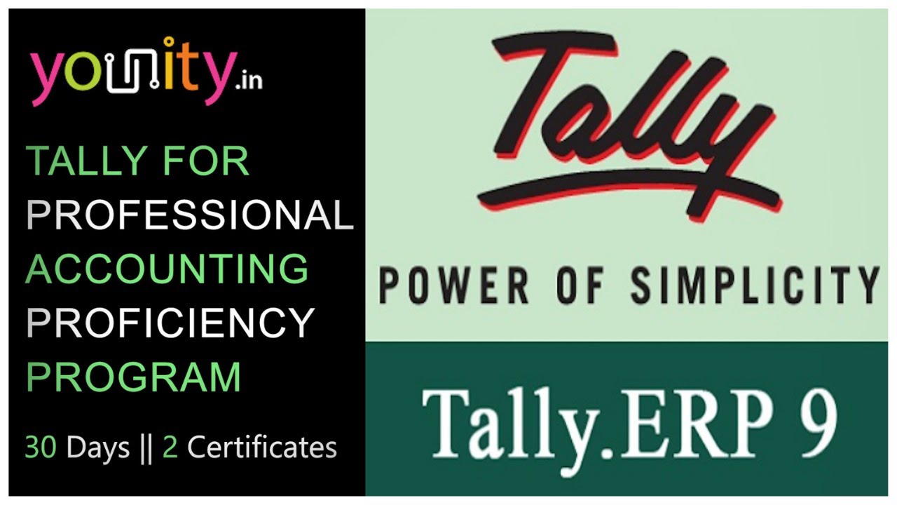 Tally for Professional Accounting Proficiency Program | 30 Days Course ...