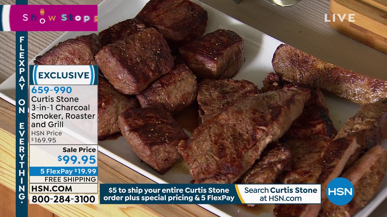 Curtis Stone 3in1 Charcoal Smoker, Roaster and Grill - YouTube