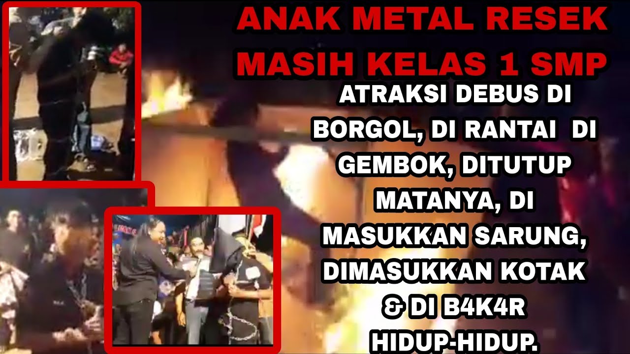 ANAK METAL RESEK - ATRAKSI DEBUS DI B4K4R HIDUP-HIDUP....‼️‼️ - YouTube