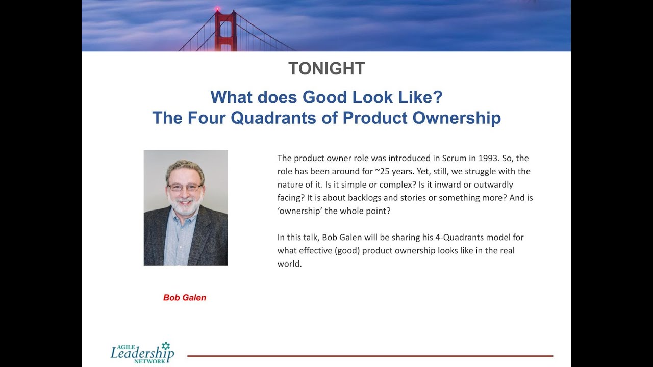 What Does Good Look Like? The Four Quadrants of Product Ownership - YouTube