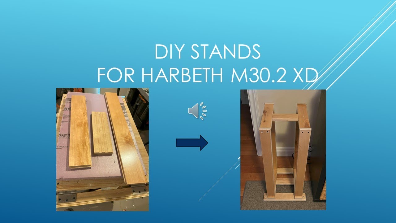 DIY speakers stands for Harbeth M30.2 XD - YouTube