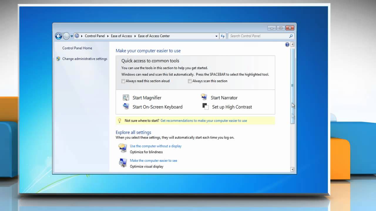 How to turn on and turn off Visual notifications for sounds in Windows ...