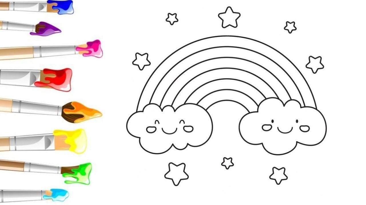 Lets color the rainbow Coloring & Paiting for kids, Toddlers magic ...