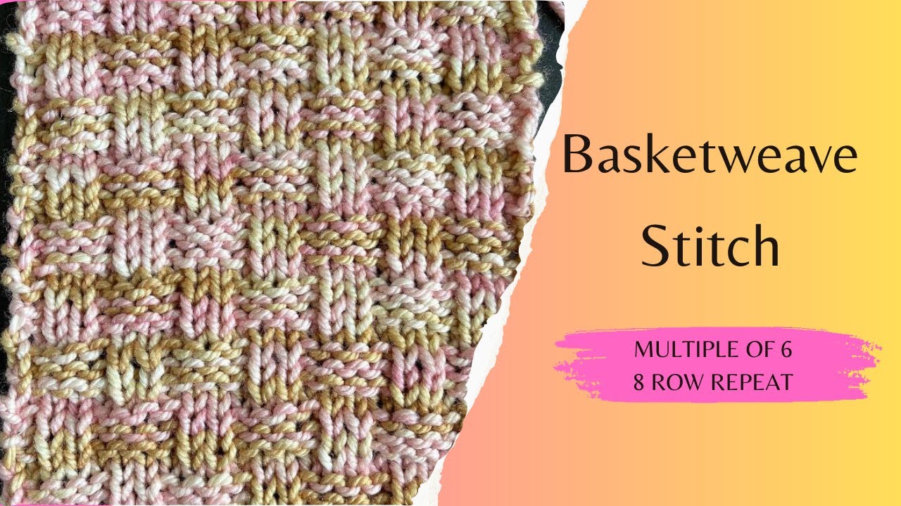 Basketweave Stitch - YouTube