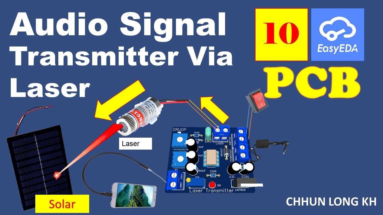 Audio Signal Transmitter Via Laser - YouTube