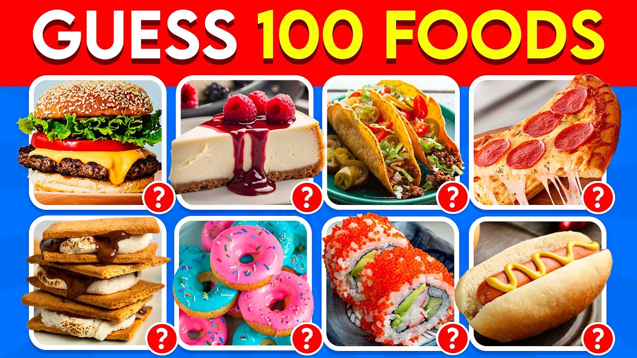 Guess the Food in 3 Seconds 🍔🍟 | 100 Most Popular Foods - YouTube