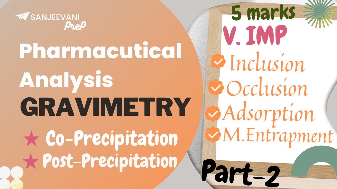 Co-Precipitation and Post-Precipitation || Gravimetry || # ...