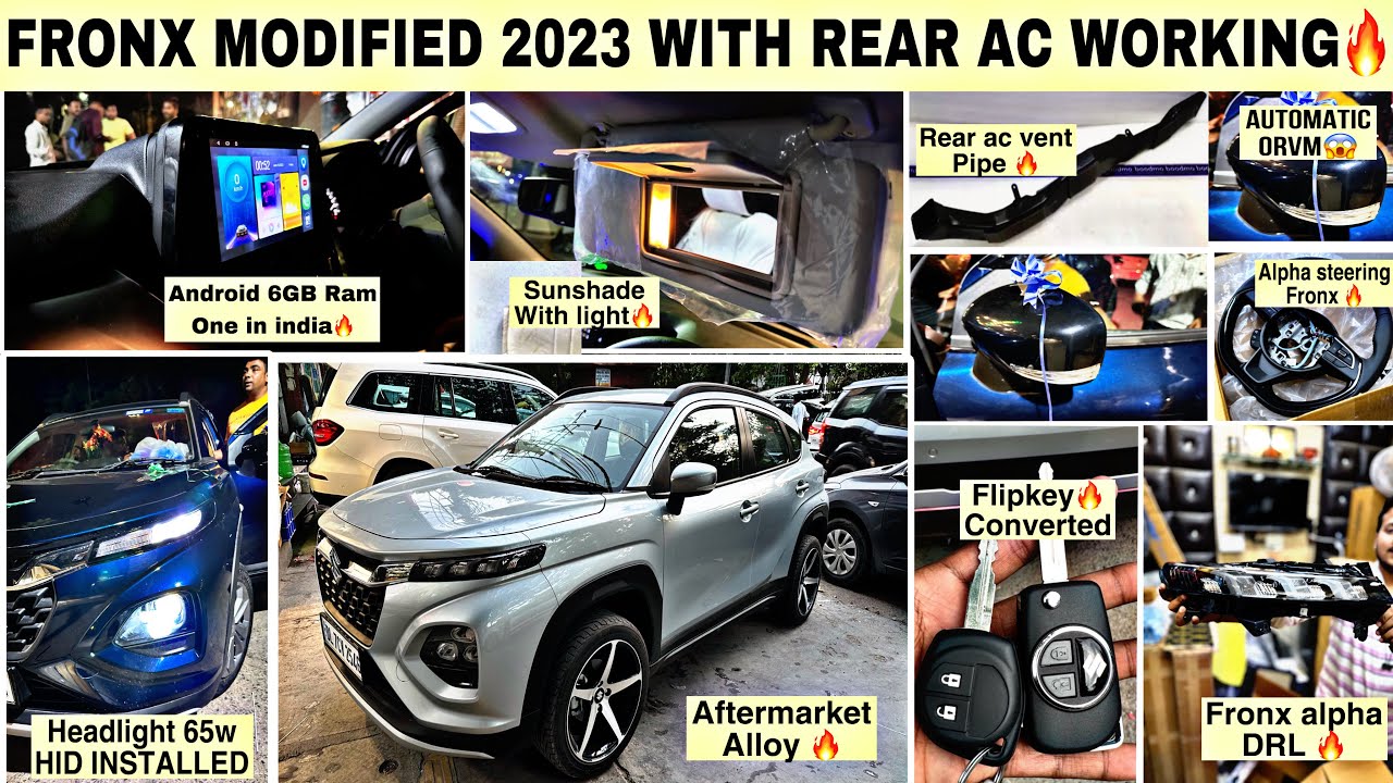 FRONX Rear Ac working 🔥 Modified Fronx 2023 🔥 Fronx base to top ...