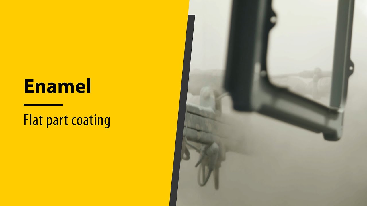 Enamel Coating flat part - WAGNER Industrial Solutions - YouTube