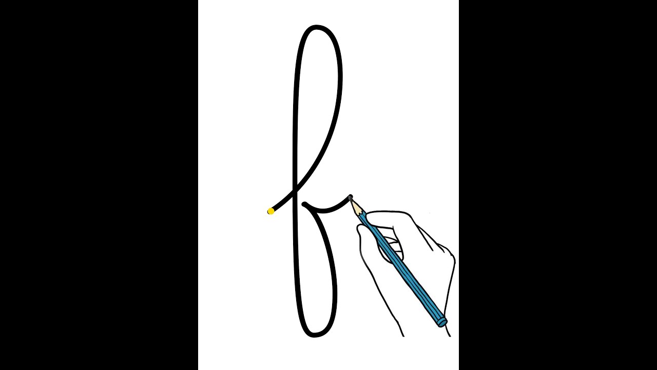 La lettre F (minuscule cursive) - YouTube