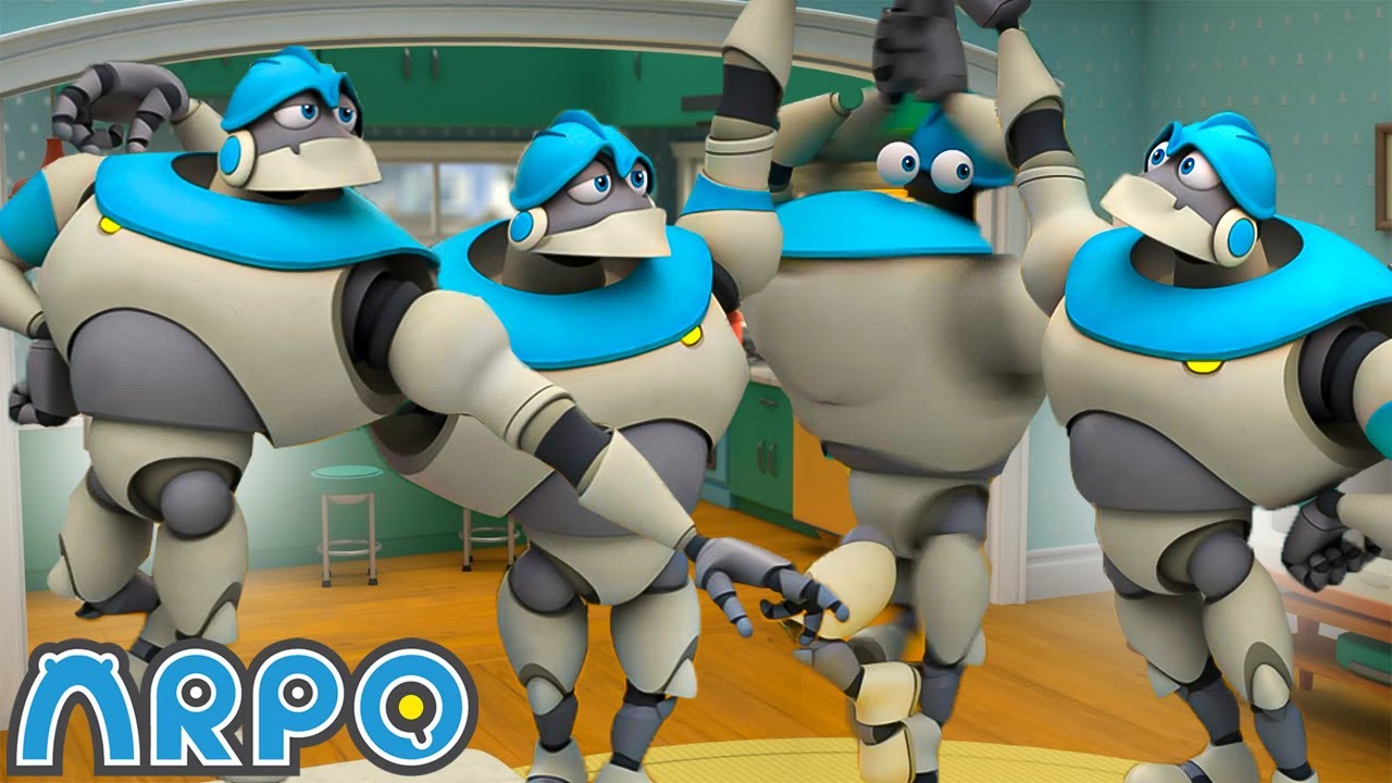 Arpo Can't Stop DANCING!!! | ARPO | Educational Kids Videos | Moonbug ...