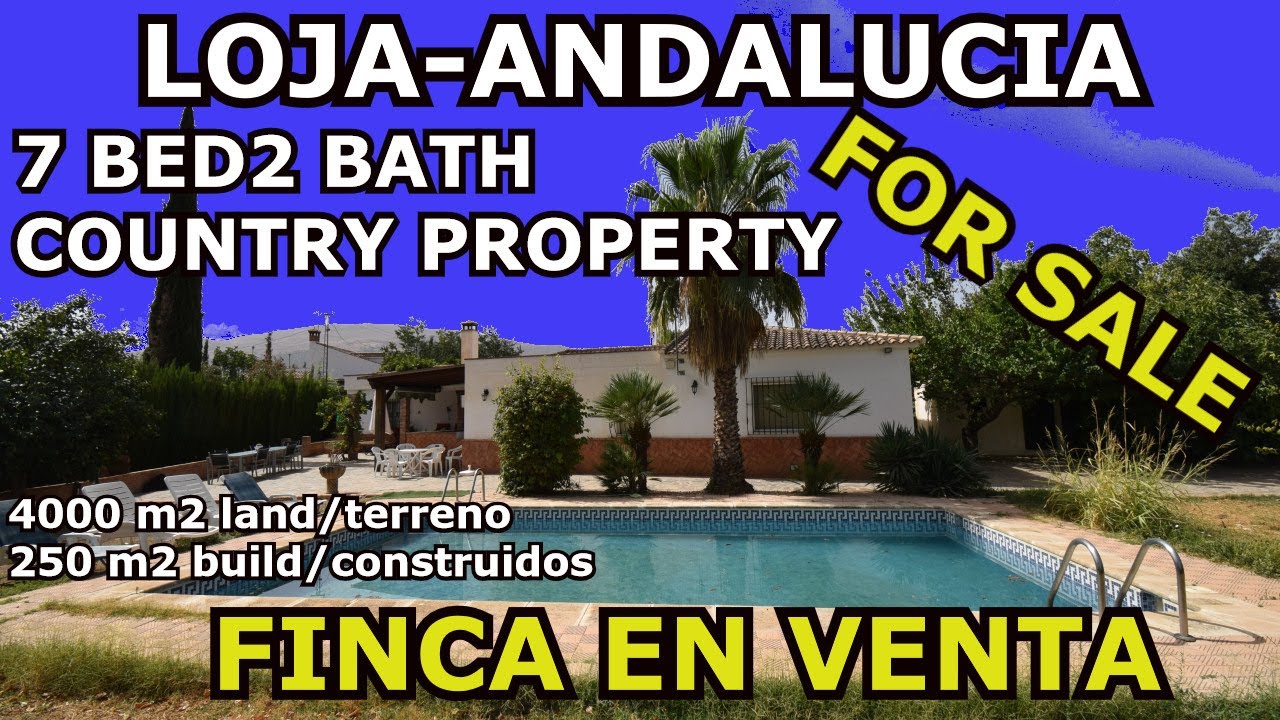7 BEDROOM COUNTRY PROPERTY FINCA FOR SALE I LOJA, ANDALUCIA SPANISH ...