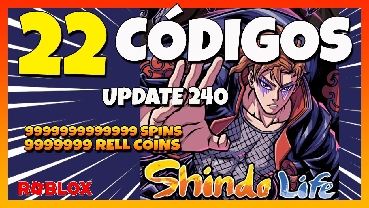 22 CÓDIGOS TODOS los CÓDIGOS de⚡SHINDO LIFE⚡Update 240⚡Spins y RC GRATIS⚡CÓDIGOS de SHINOBI LIFE ...