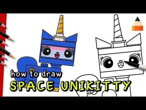 Unikitty Coloring Pages | Drawing Cat For Kids | Draw Lego Minifigures