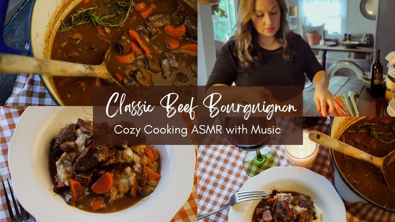 No Talk | Cozy Cooking ASMR | Beef Bourguignon - YouTube