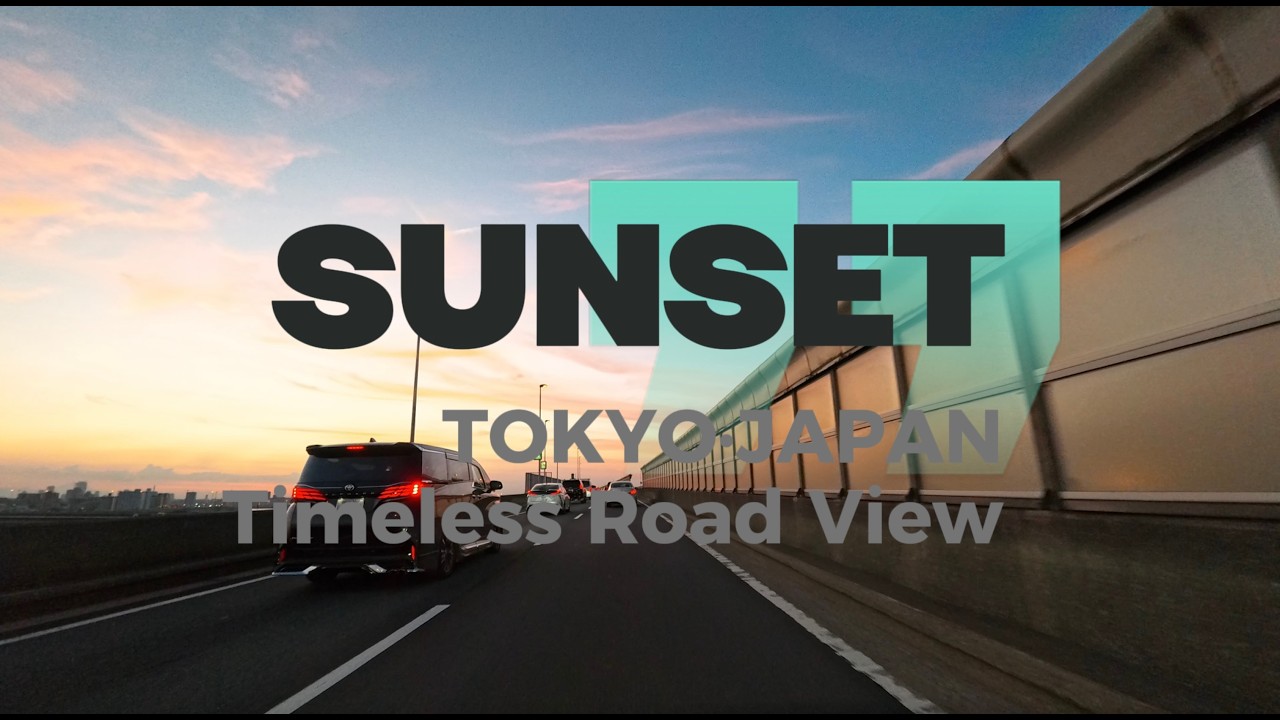 Sunset on Tokyo Highway /Japan Daily Drive / Driving Tokyo / Day Drive ...