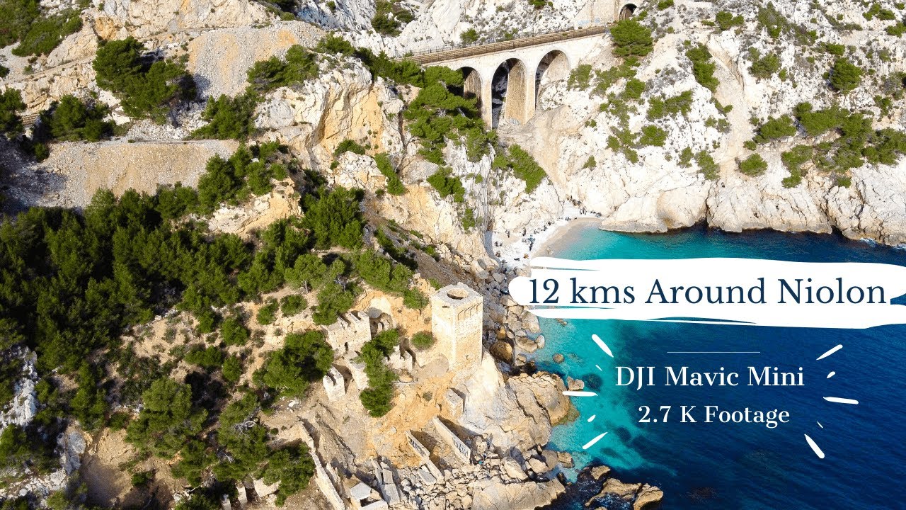 12kms de randonnée à Niolon, France 2.7 K Footage Drone DJI Mavic Mini ...