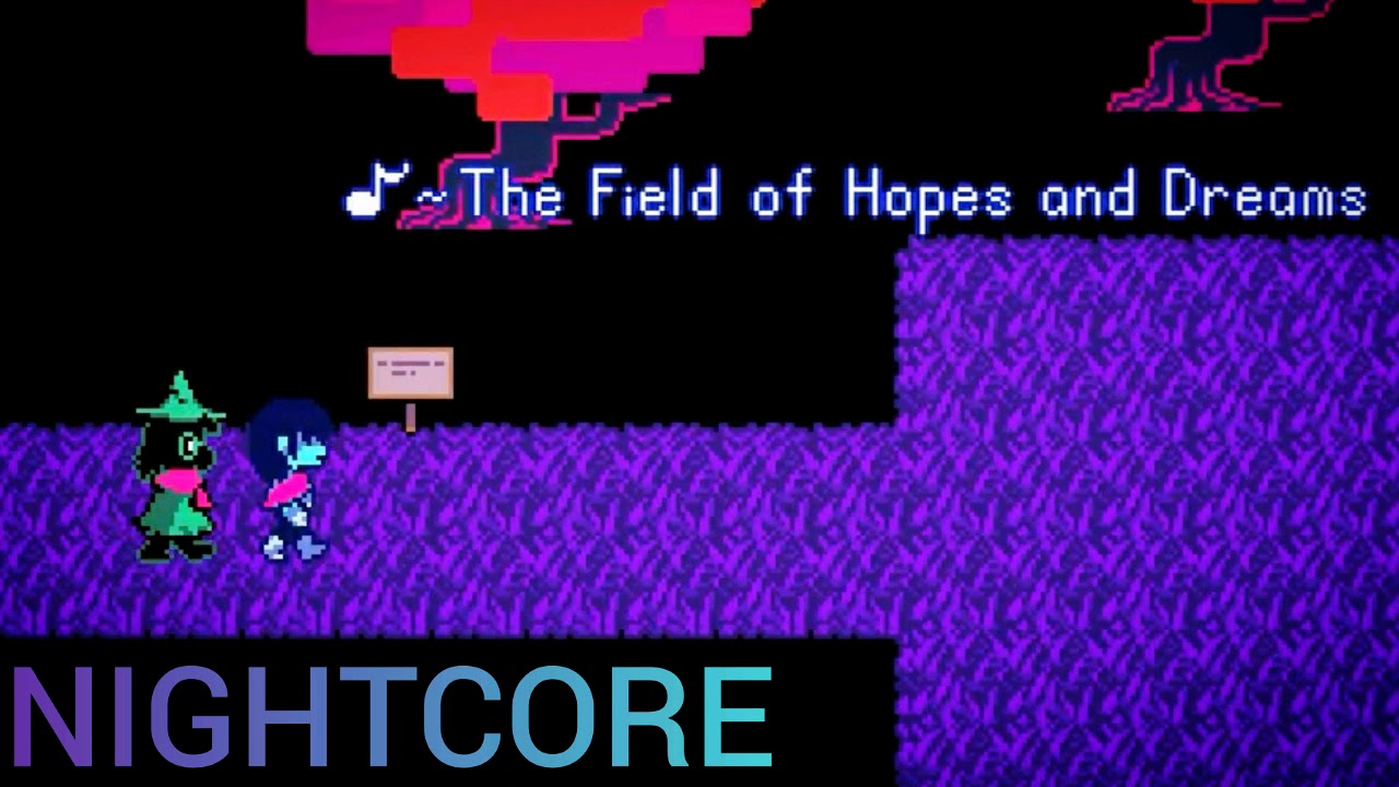 Deltarune field of hopes and dreams NIGHTCORE toby fox - YouTube
