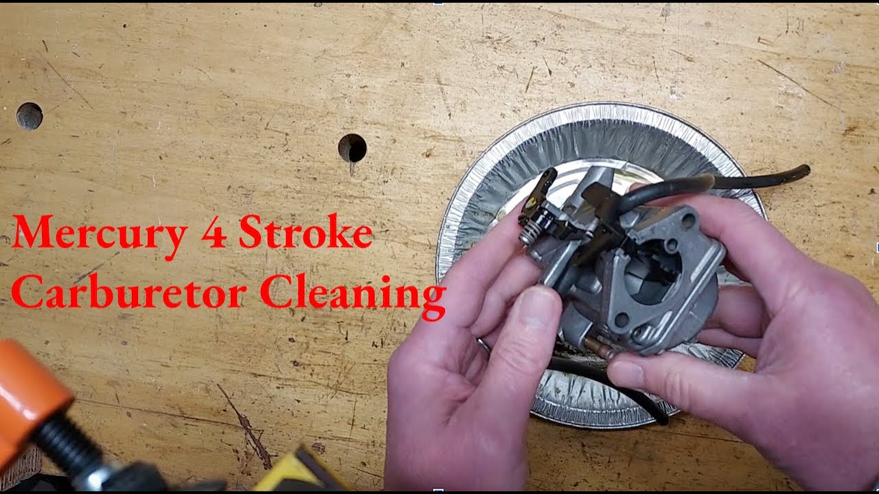 Cleaning a Mercury 3.5 hp 4 Stroke Outboard Carburetor - YouTube