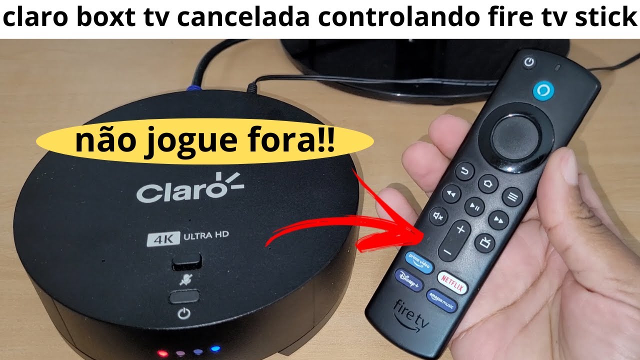 claro box tv cancelada controlando fire tv stick - YouTube