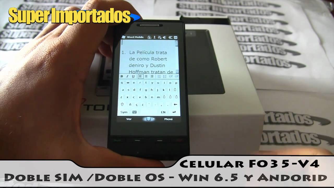 Celular Doble Os y Doble Sim Win 6.5 Android 2.1 Gps F035-V4 o Tops A1 ...
