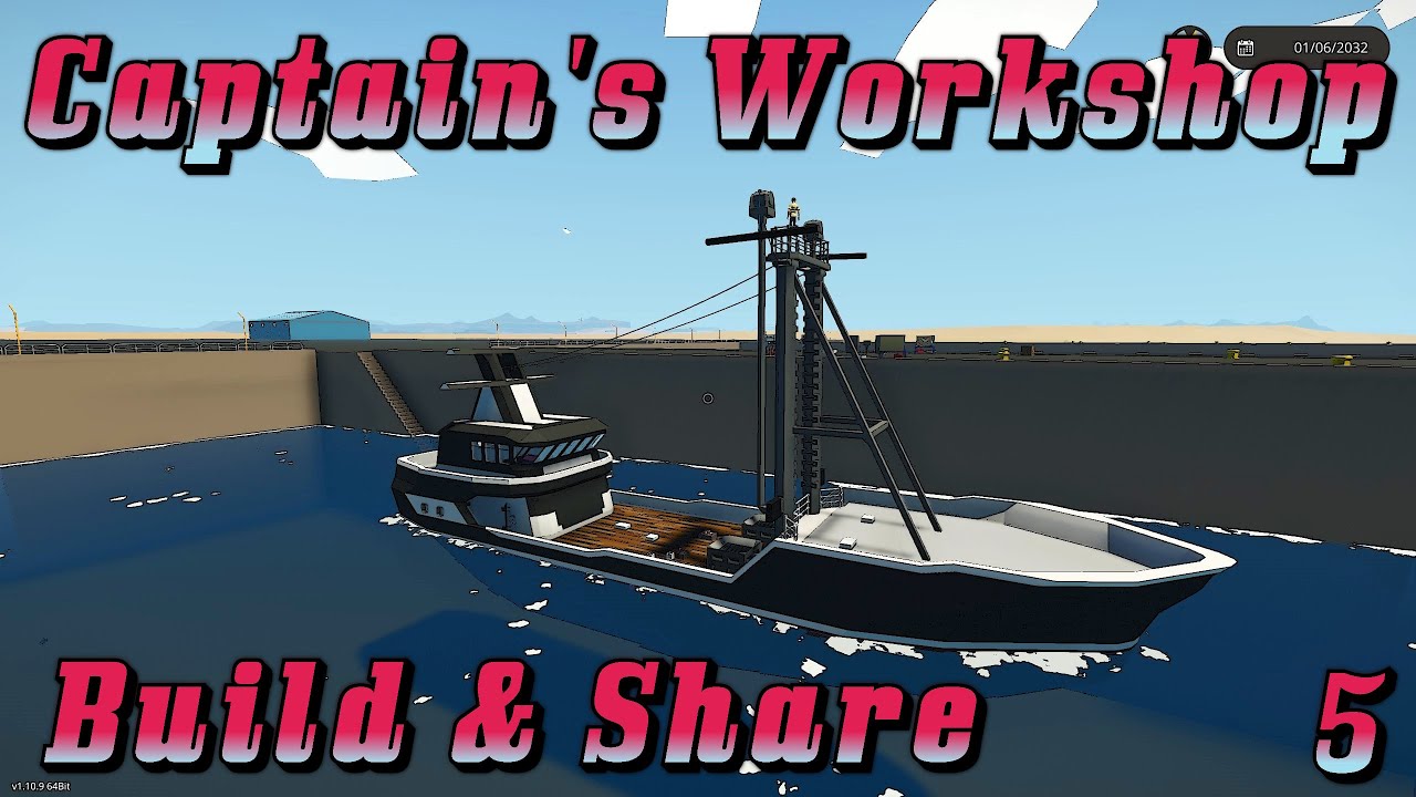 Captain's Workshop: 5 Commercial Fishing Boat #gaming #stormworks - YouTube